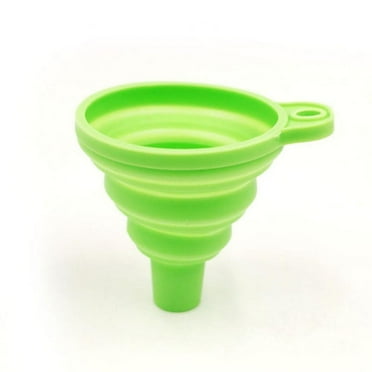 Silicone Collapsible Funnel for Jars, Foldable Large Canning Jar Funnel for Wide Mouth and ...