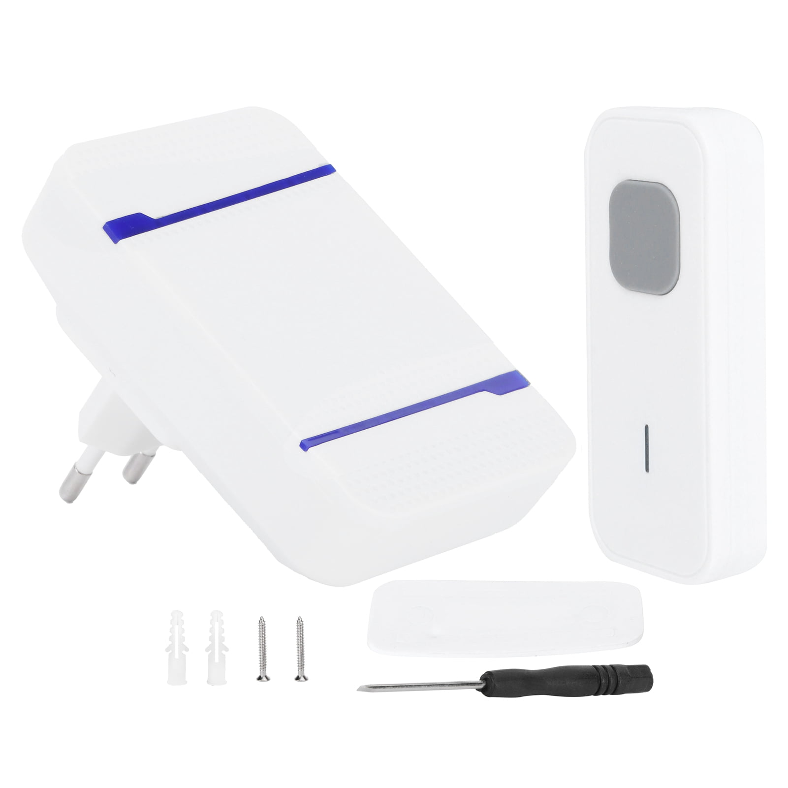 Timbre inalámbrico con volumen de 5 niveles, kit de timbre para puerta ...