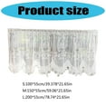 hejhncii Easy Assembly Fabric Sheer Panel Rod Pocket Styles Living Room ...
