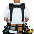 MELOTOUGH Adjustable Padded Tool Belt Suspenders - Work Holder for ...