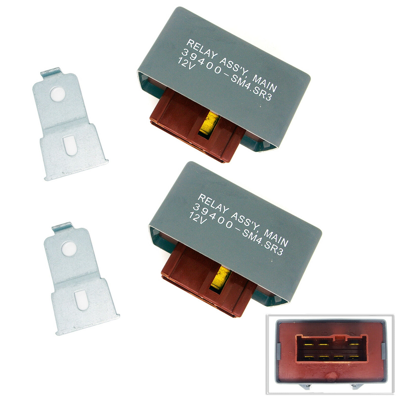 2 x Fuel Pump Main Relay for Acura Integra 94-2001 / Honda Civic-del ...