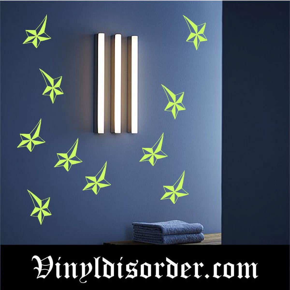 Glow in the Dark Stars Wall Decal - Vinyl Decal - Die Cut Decal - GDK20 ...