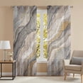 Abstract Rock Strata Sheer Curtains 90 Inch Long 2 Panels, Industrial ...