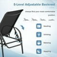 GVJMTKP Patio Lounge Chair Outdoor Chaise Lounge with 5 Adjustable ...