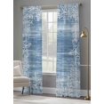 Blue Coastal Nautical Sheer Curtains for Living Room Bedroom Summer ...