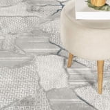 LiviNest 3D Art Living Room Rug: Modern Geometric Area Rug for Home ...