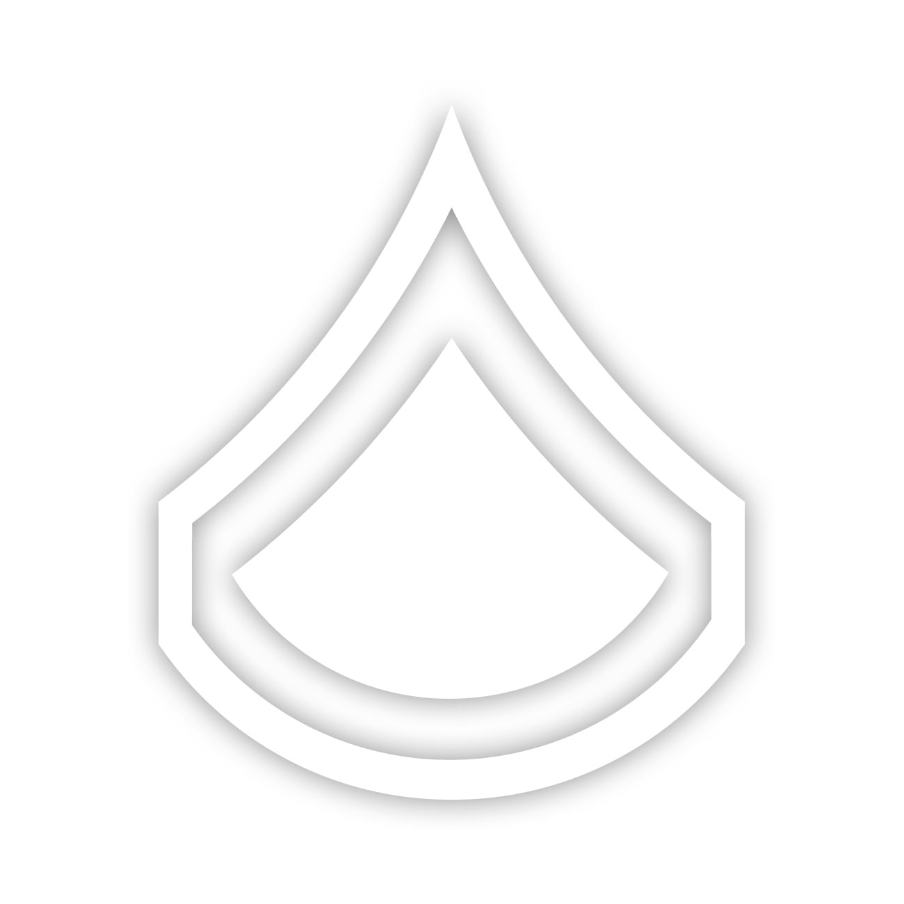 E-3 Private First Class Rank Sticker Decal Die Cut - Self Adhesive ...