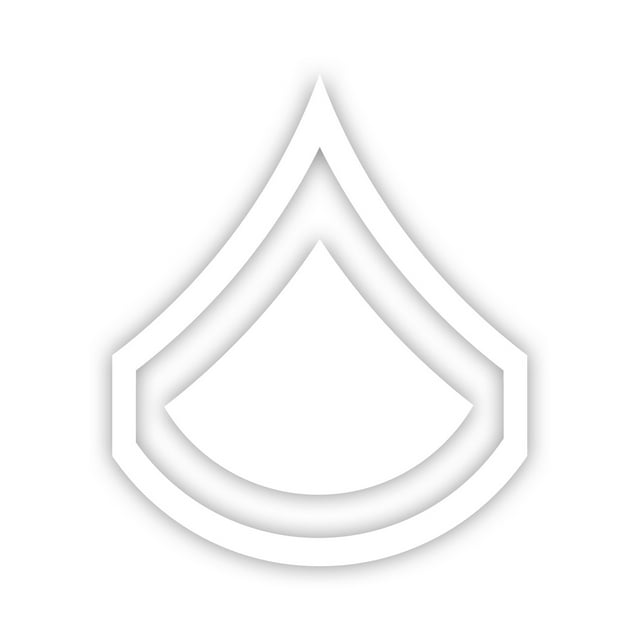 E-3 Private First Class Rank Sticker Decal Die Cut - Self Adhesive ...
