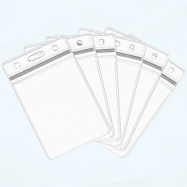 Performore 100 Pack of 4x3 Magnetic Name Badge Holders Clear PVC ...