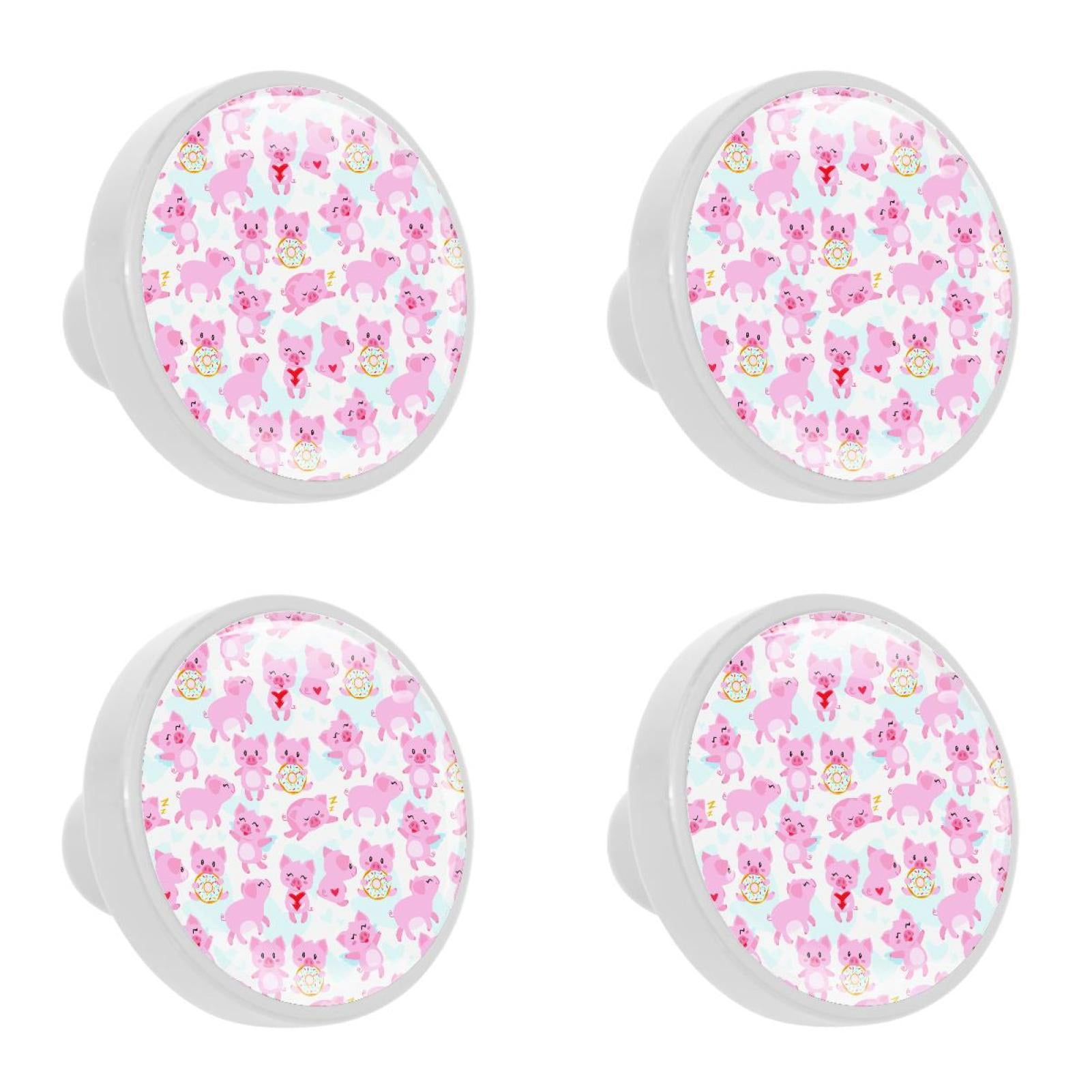 4 Pcs Pigs in Different Poses Knobs for Kitchen Cabinet Cupboard ...
