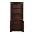 Furniture of America Lieux 3-Shelf Wood Adult Bookcase with 2-Door ...