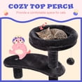 55.5 in Tree for Indoor Kitties/Soft Plush Perches/Multi-Level Tower ...