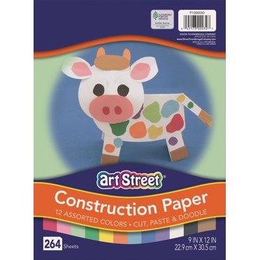 SunWorks Assorted Color Construction Paper, 24"x 36", 50 Sheets ...