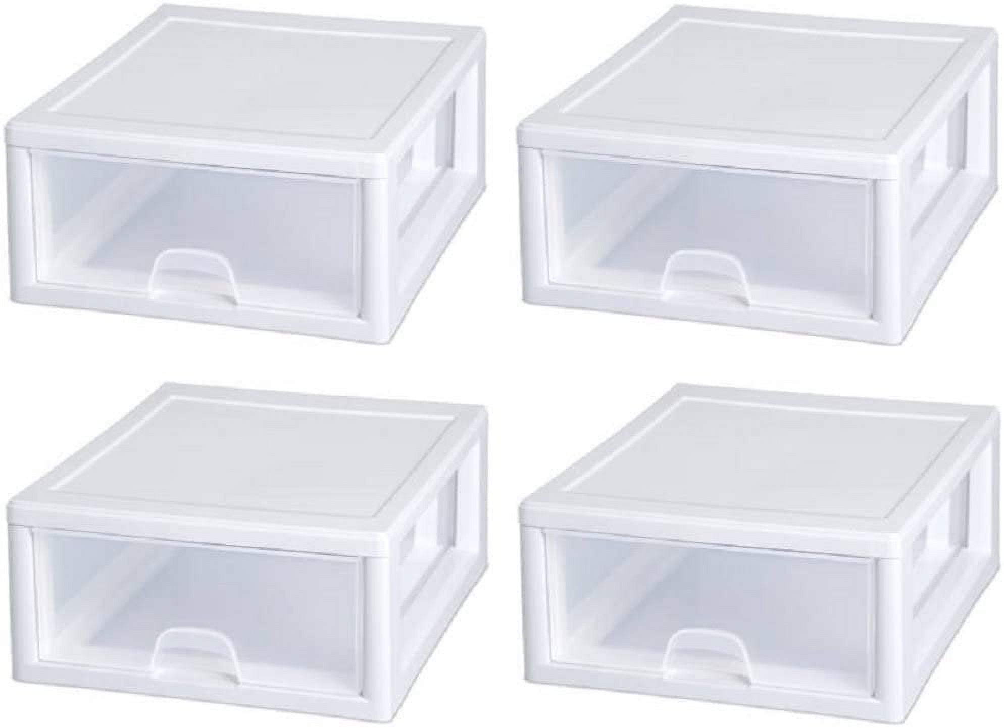 Sterilite 23018006 16 Quart Clear Stacking Drawer - Walmart.com