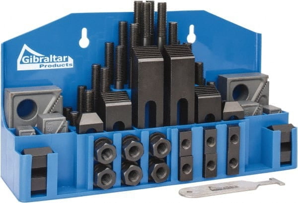 Gibraltar 52 Pc Steel Step Block & Clamp Set for 1/2-13 Stud Thread, 5/ ...