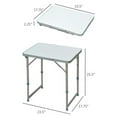 Magace Portable Camping Table/ Dining Table 23.5" L x 17.75" W x 18.75 ...