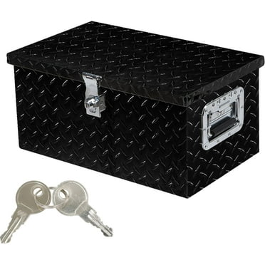 (2 Pack) 24"x24"x60" Aluminum Flatbed Trailer Underbody Tool Box with ...