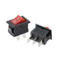 5/10PCS KCD11 Rocker Switch 10*15mm Mini Push Button Switch ON-OFF / ON ...