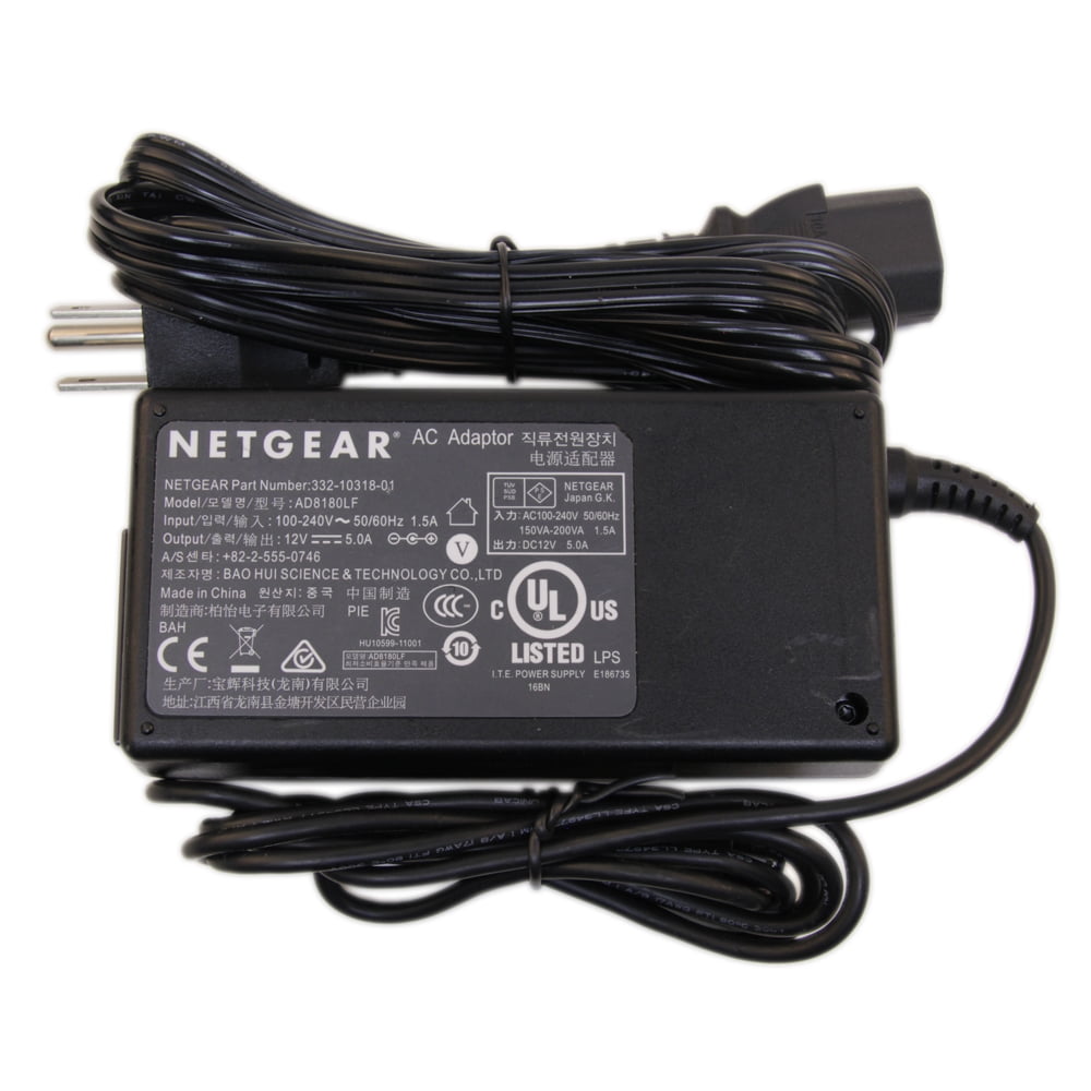 Original NETGEAR 12V 5A 60W Power Adapter AC Charger for Model R7900 ...