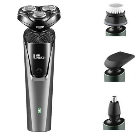 New three-head electric shaver with LED charging display and multi ...
