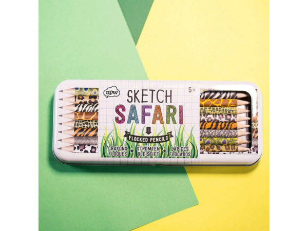sketch color 8 pack flocked safari sketch pencils in case - Walmart.com