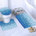 3d Seascape Beach Seaside Scenery Shower Curtain Sets Toilet Cover Anti