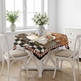 Kitchen Baking Team Table Cloth 54x54in, Waterproof Square Tablecloth ...