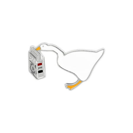 Cartoon Brooches Mini Enamel Lapel Pins Funny Cartoon Cat Goose Brooch ...