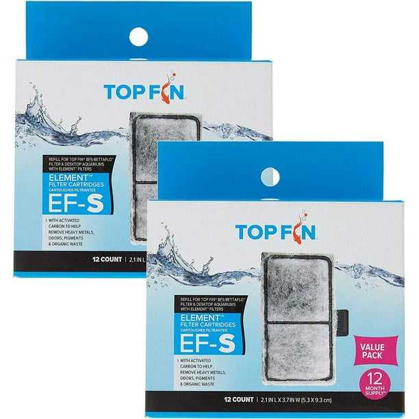 Top Fin EF-S Element Filter Cartridge Value Pack 12 Month Supply 2.1 in ...