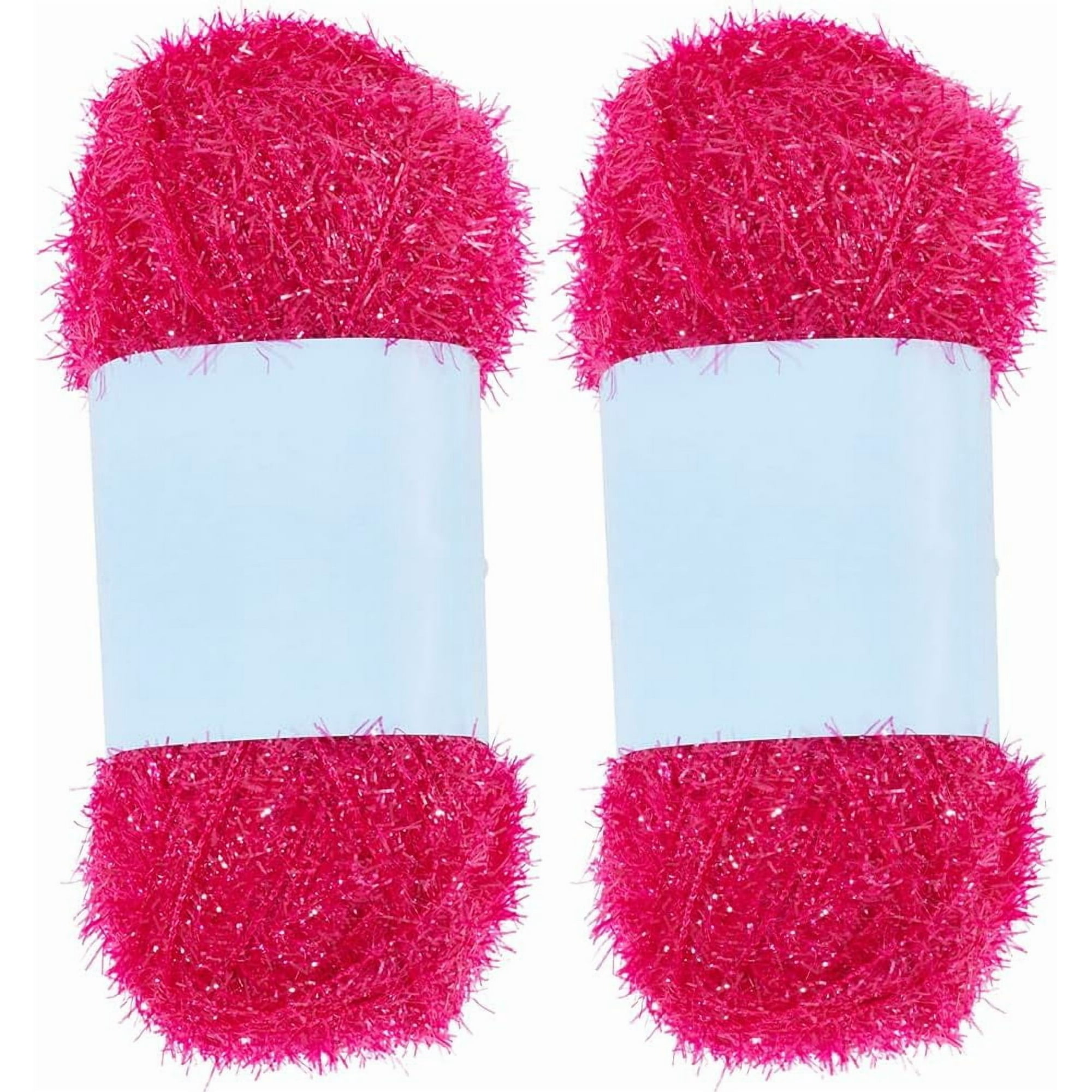 Click here for Nobrand 2 Rolls 218 Yards Sparkle Scrubby Yarn Bun... prices