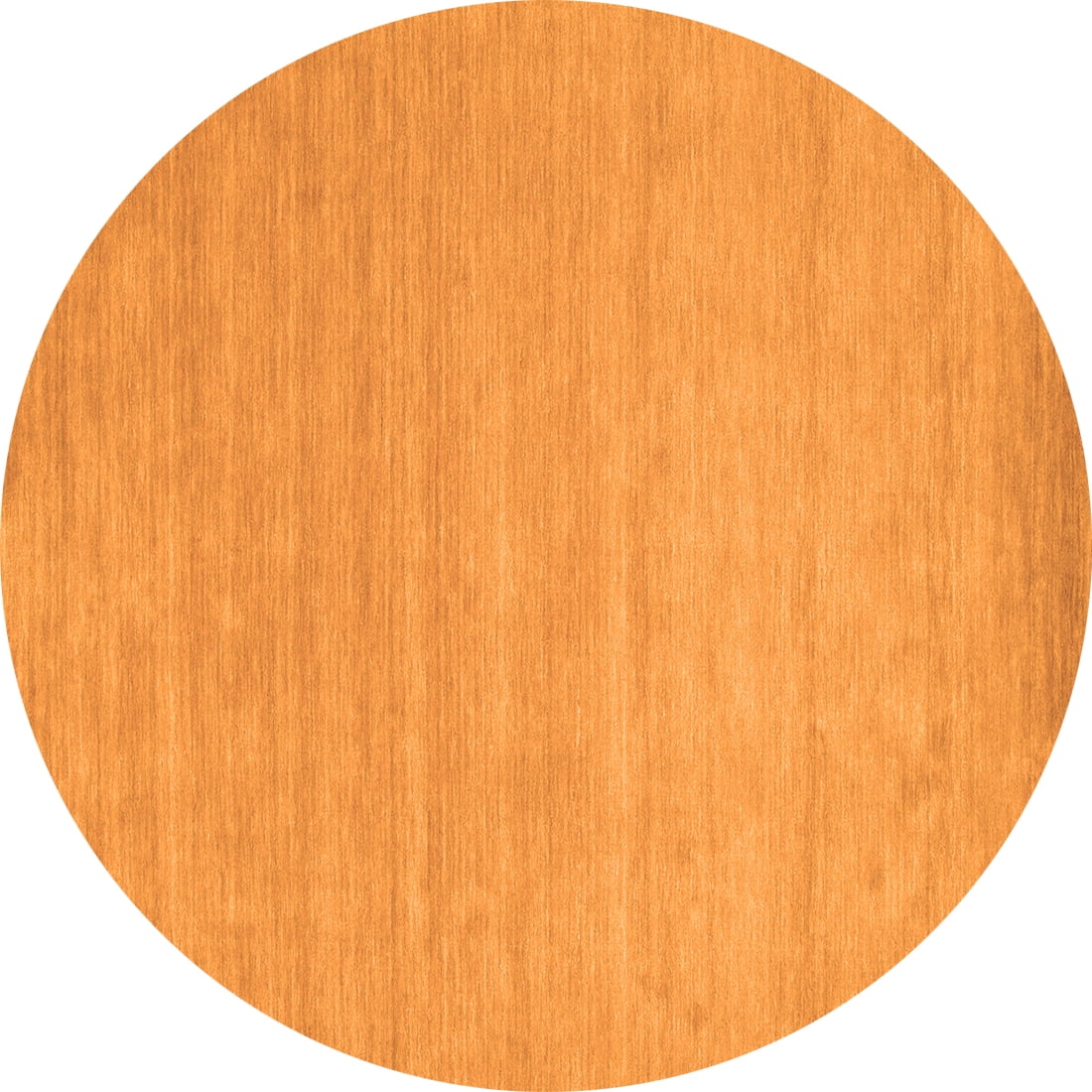 Ahgly Company Indoor Round Solid Orange Modern Area Rugs, 8' Round ...