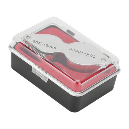 EOTVIA 10X 20X Jewelers Loupe Foldable Dual Lens Loupe All Optical ...