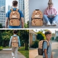 Jeiento Kids Backpack And Lunch Box Set 4 Piece Coffee Capybara ...