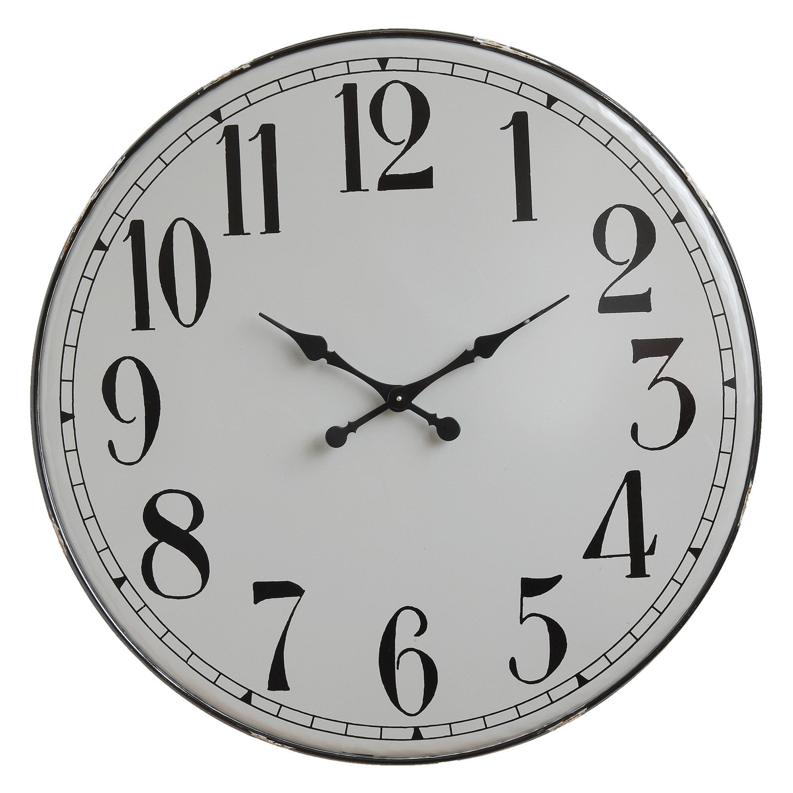 3R Studios 36 in. Round Gray Metal Wall Clock - Walmart.com