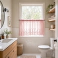 40"X24"Boho Lace Window Curtain Valance Embroidered Solid Color ...