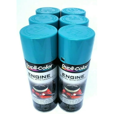 Duplicolor DE1604 - 6 Pack Engine Enamel Paint with Ceramic Universal ...