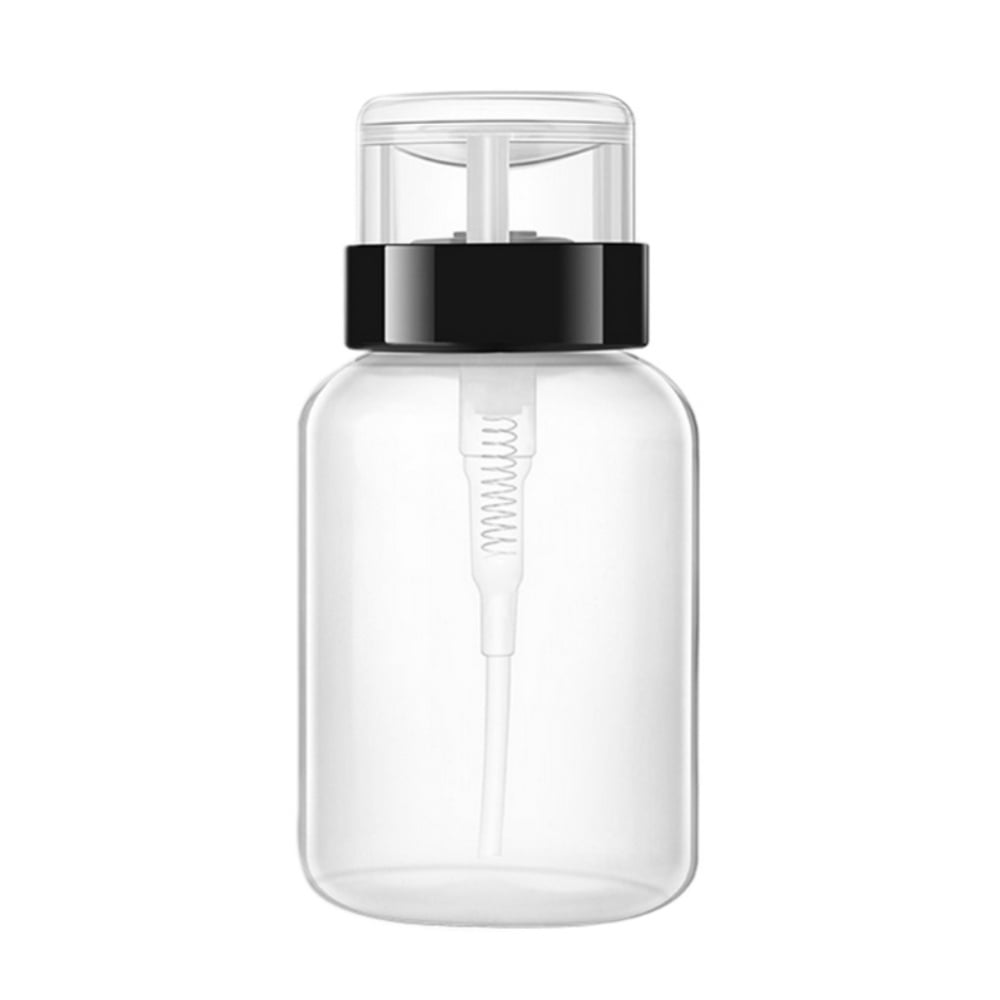 8.5oz Plastic Empty Bottles Clear Containers Bottles with Cap,Push Down ...