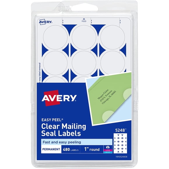 Clear Perforated Mailing Seals