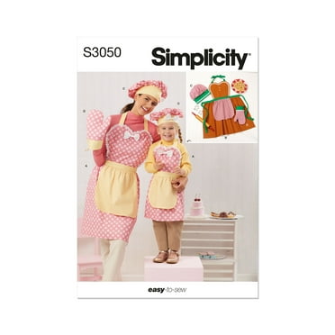 Simplicity Sewing Pattern 9835 - Misses' Dress and Pinafore Apron In ...