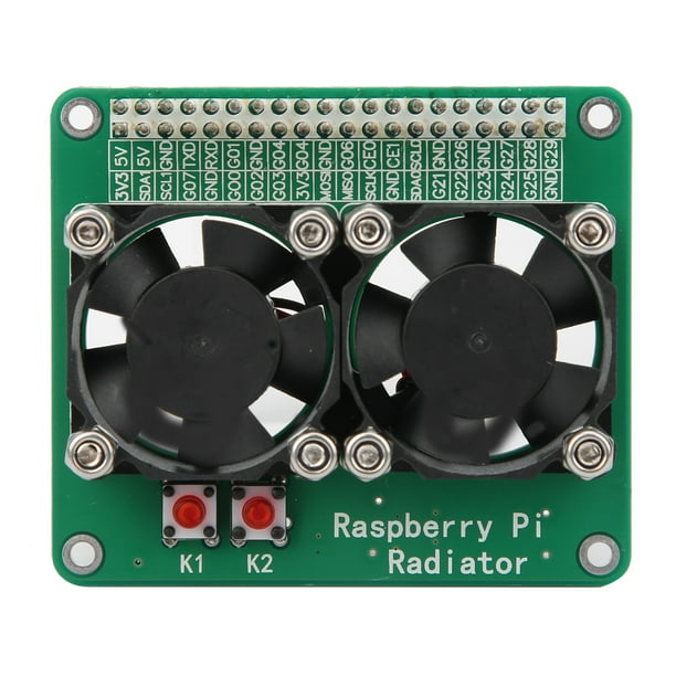 For Raspberry Pi Fan,Dual Cooling Fan Radiator Cooling Modulefor ...