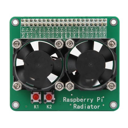 For Raspberry Pi Fan,Dual Cooling Fan Radiator Cooling Modulefor ...