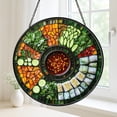 Vietnamese Food Stained Glass Suncatcher, Fresh Spring Rolls Window ...