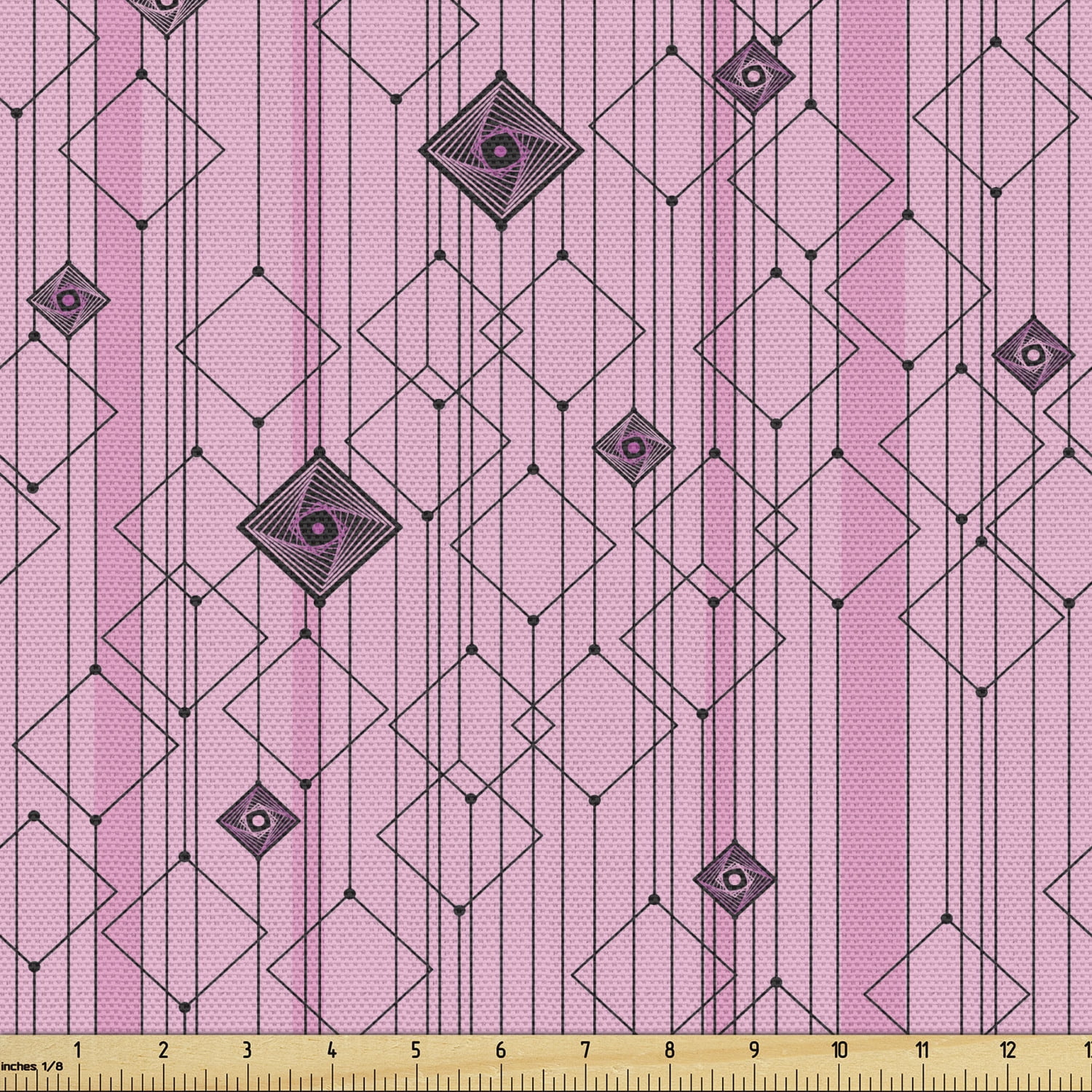 Abstract Upholstery Fabric by the Yard, Geometry Themed Forms Squares ...