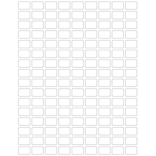 Royal Green Rectangular White Printable Stickers Matte Finish, Bonus ...