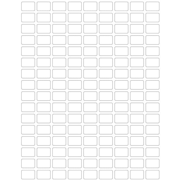 Royal Green Rectangular White Printable Stickers Matte Finish, Bonus ...