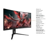 MSI Optix MAG301CR2 29.5" WFHD Curved Screen LED Gaming LCD Monitor ...