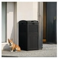Alieon 30 Gallon Trash Can, Resin Outdoor Garbage Can with Lid ...