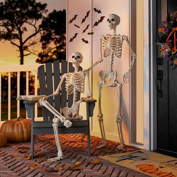 Giant Skeleton 20 Feet Profile Pete Jointed Human Skeleton Door Skeleton
