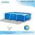 INTEX Fast Set Above Ground 8.5ft x 26in Rectangle Swimming Pool ...