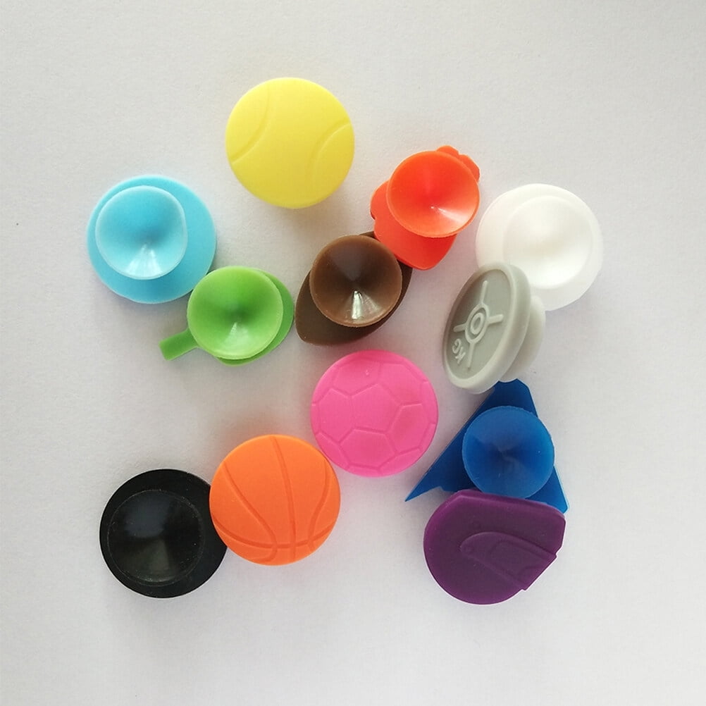24pcs Sports Series Wine Glass Mark Silicone Sucker Wine Glass ...